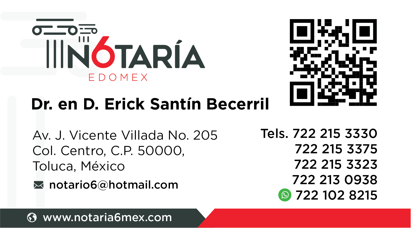 Tarjeta – Notaria 6